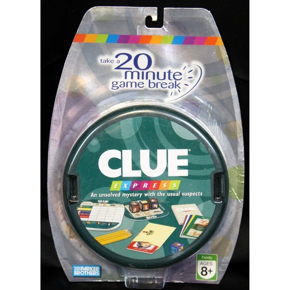 Hasbro | Games | Hasbro Clue Express Travel Game Mystery Crime Board ...